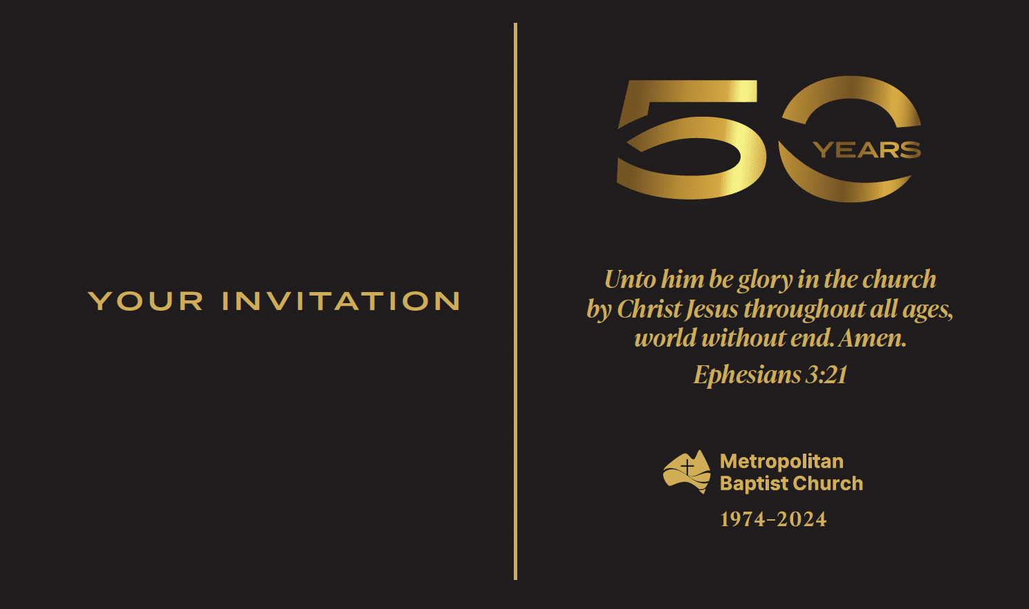 50th Church Anniversary - Metropolitan Baptist Church Sydney